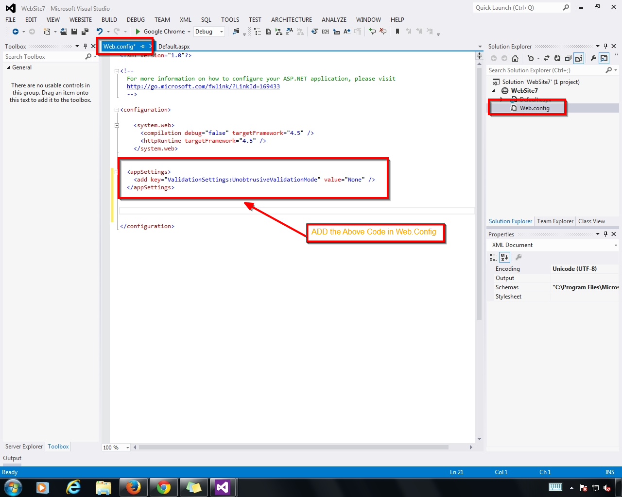 Webforms Unobtrusivevalidationmode Requires A Scriptresourcemapping For Jquery Please Add A