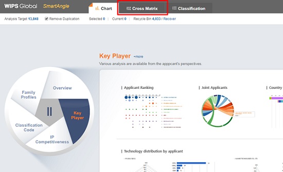 WIPS JAPAN: 【WIPS Global】クロスマトリックス(Cross Matrix)を利用した特許間の相関関係把握
