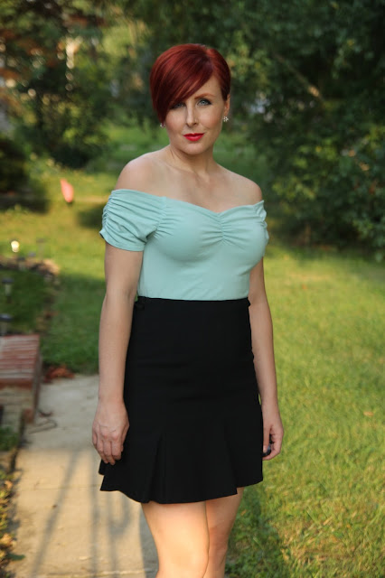 Thrift and Shout: Cute Outfit of the Day: Off The Shoulder & A GIVEAWAY!