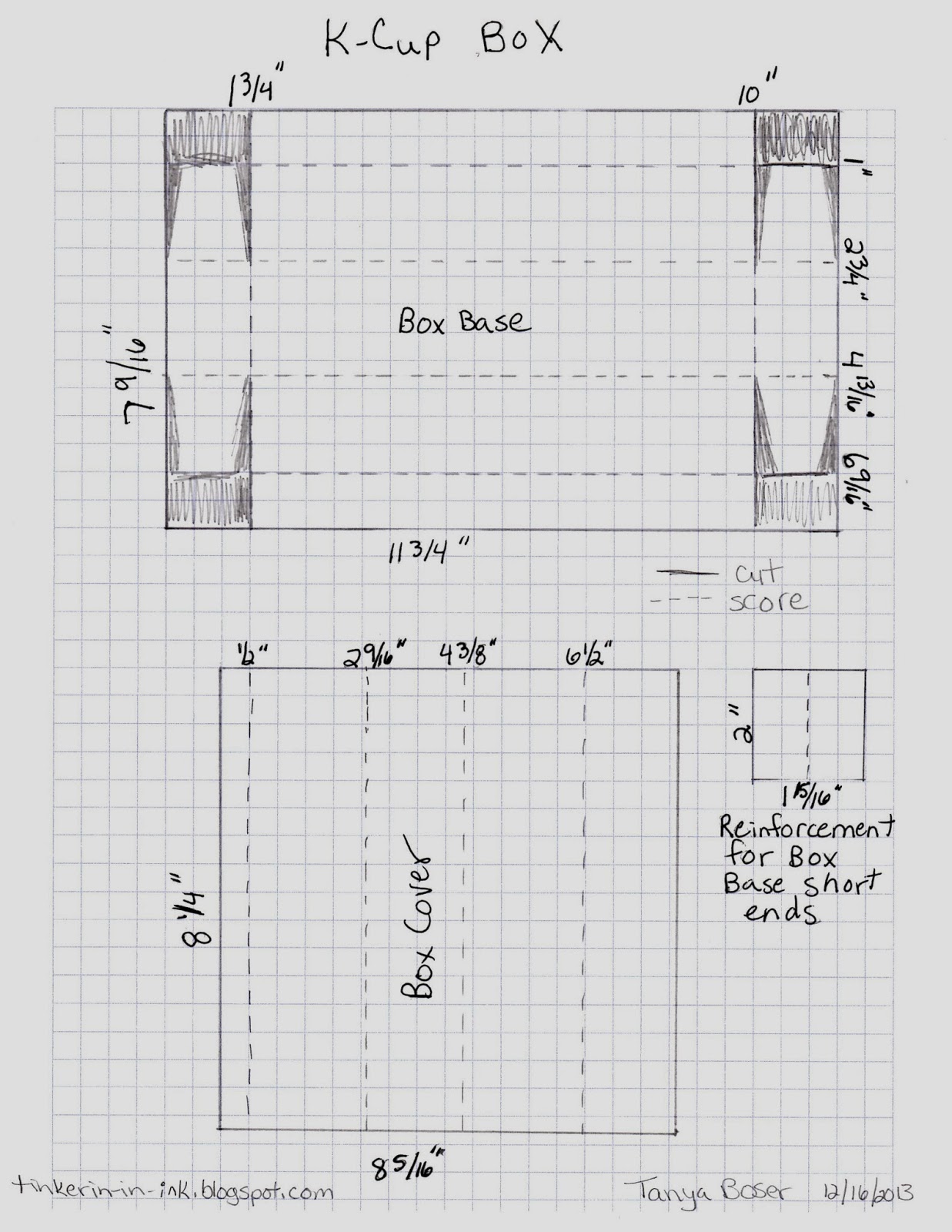 Tinkerin In Ink with Tanya: K-Cup Box tutorial