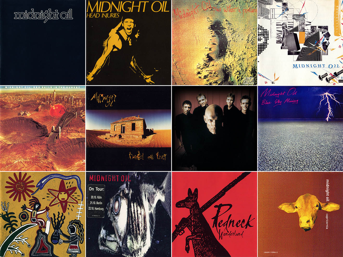 MIDNIGHT OIL - DISCOGRAFIA ~ DISCOGRAFIAS COMPLETAS EN DVD