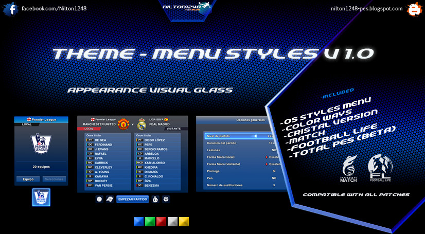 Pacote de estilos de menus - PES 2013 • Brazilians W-Patchs