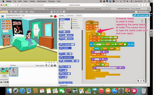 Ideas from the Computing classroom: Programming maths games in Scratch