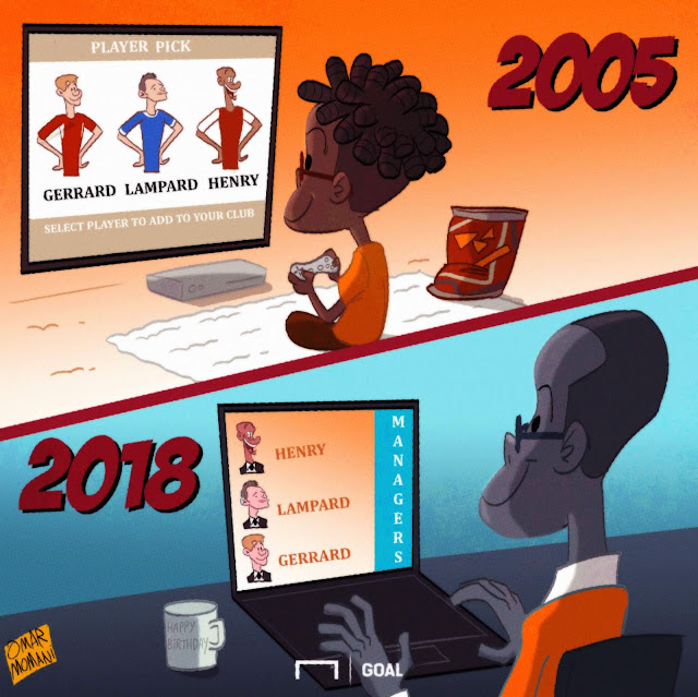 Omar Momani cartoons: How times have changed for Frank Lampard, Steven ...