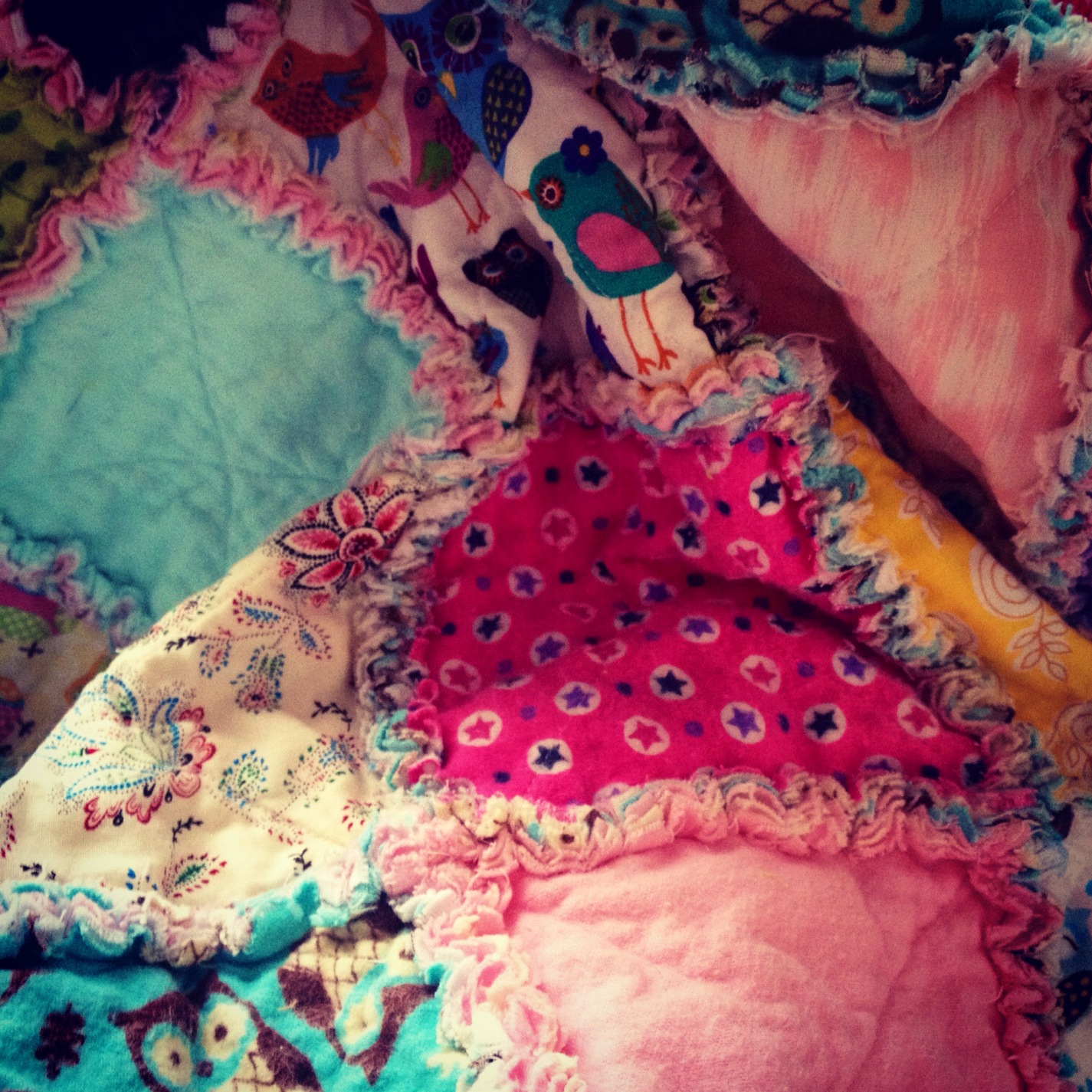 O Sew Many Rags: My Very First Rag Quilt