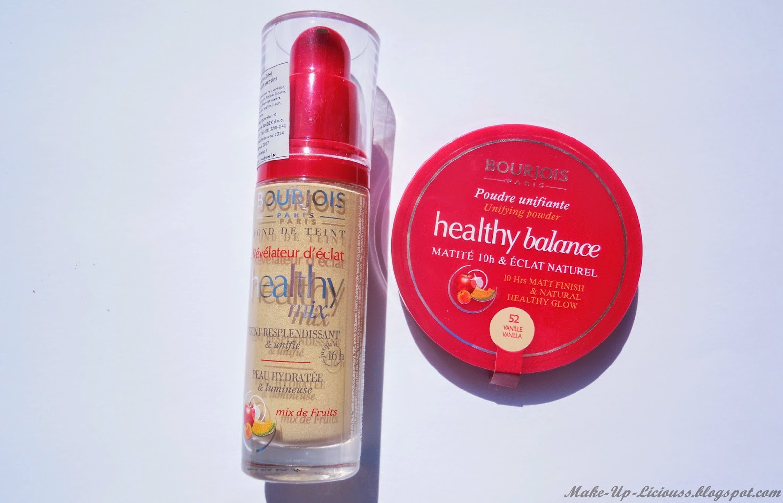 Bourjois Healthy Mix tečni puder i Healthy Balance puder u kamenu ...