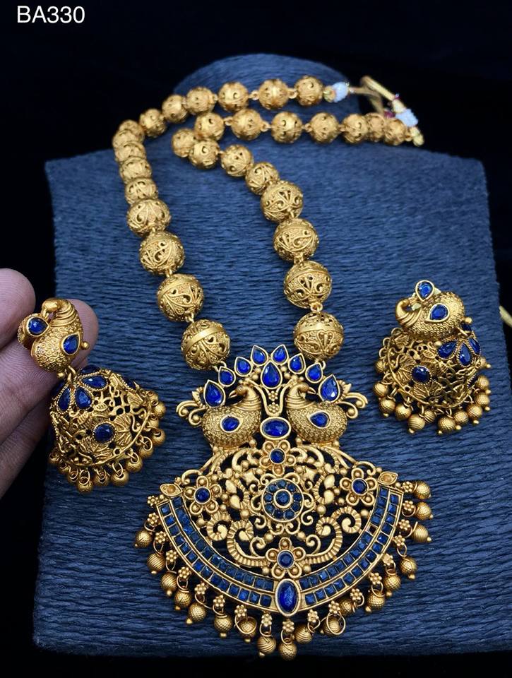 Latest Long Haram One Gram Gold Jewellery Online