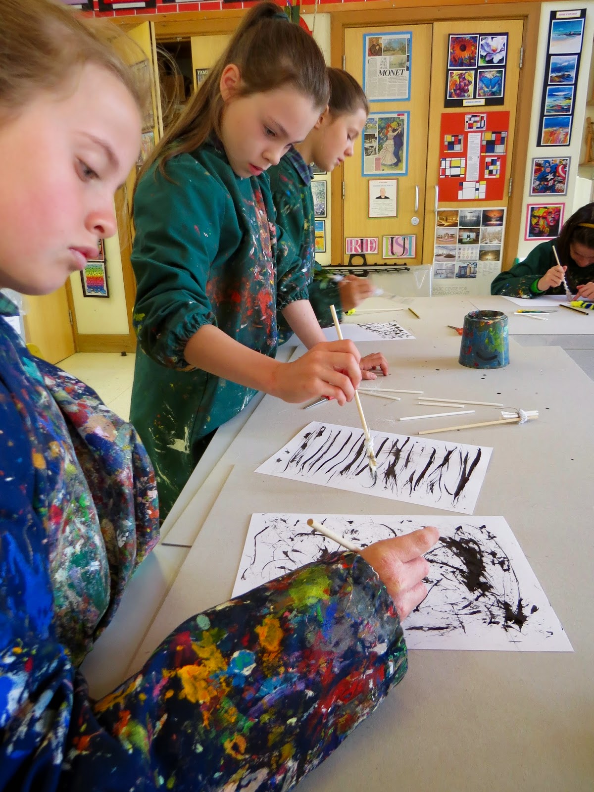 Beaudesert Art: Experimental Mark Making with Year 5