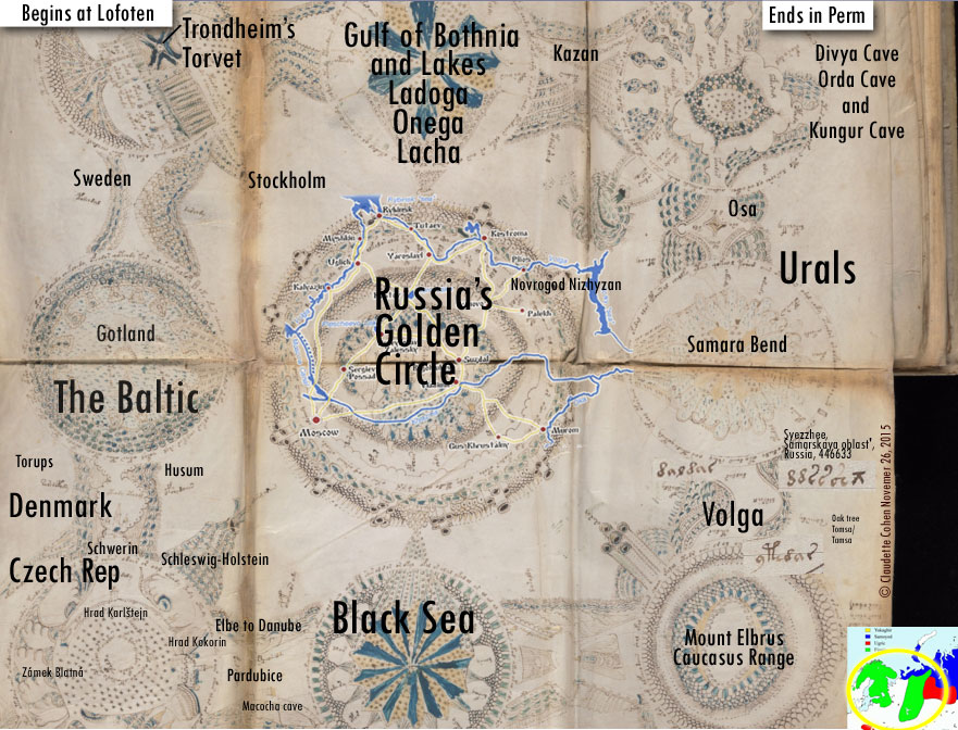 Unlocking the Voynich Manuscript: Voynich Rosette Map Records An ...