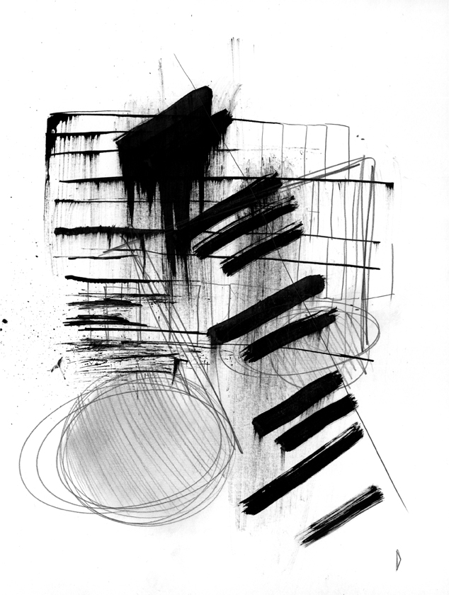 Dave Mahan Art: "Improvisation" drawings