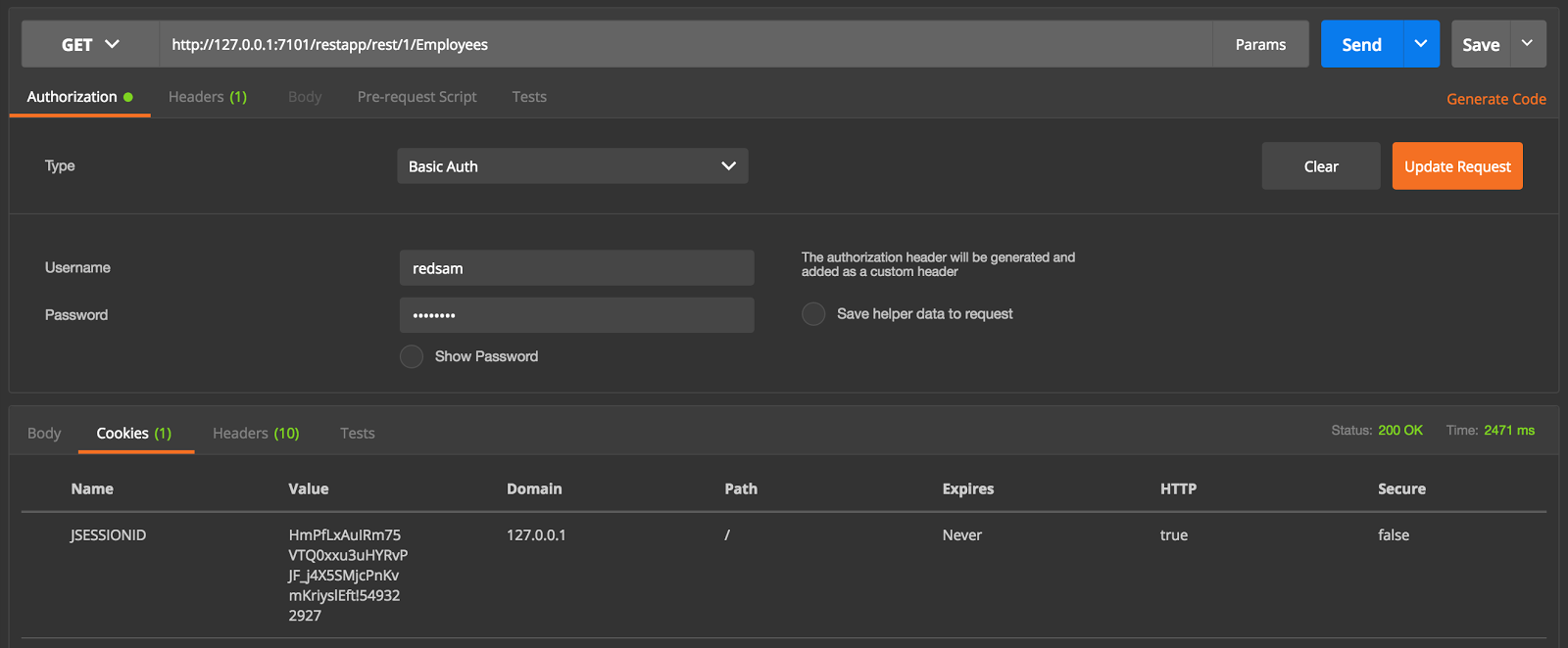 Andrej Baranovskij Blog: ADF BC REST Authentication with JSESSIONID Cookie