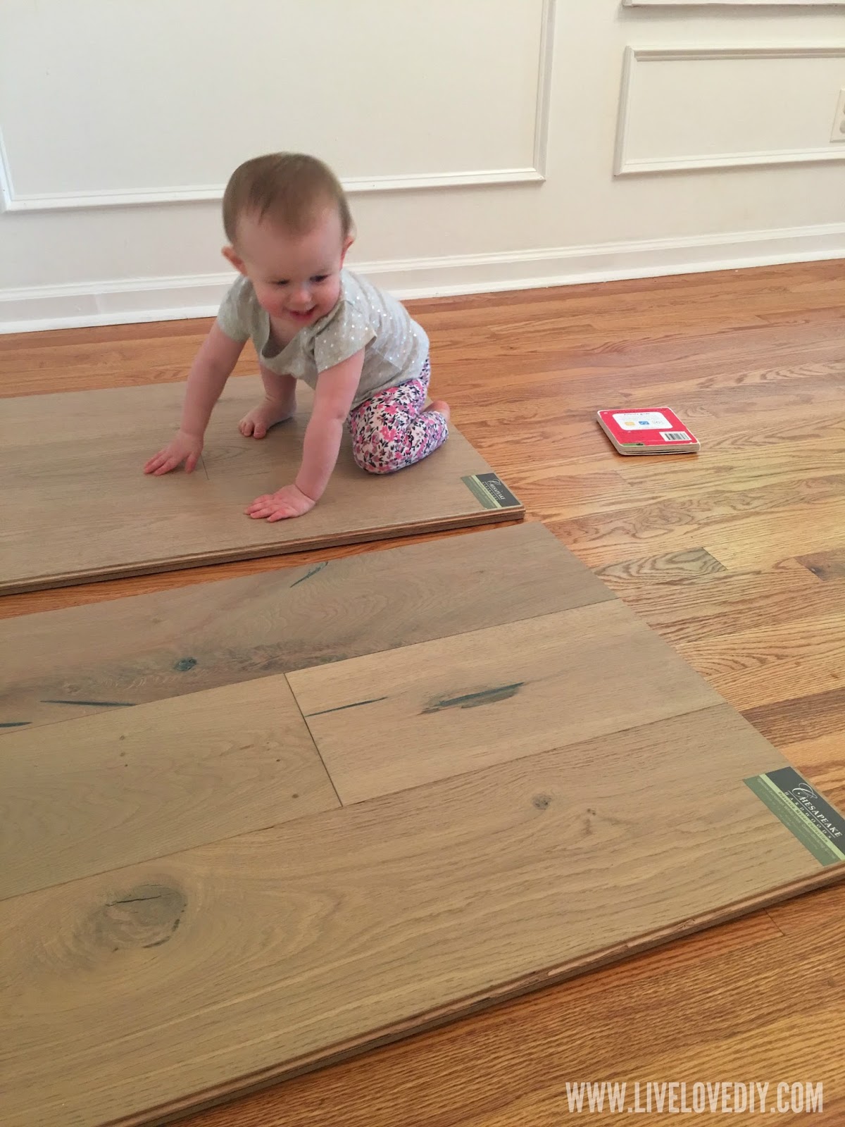 Our new hardwood flooring and a living room reveal! | LiveLoveDIY ...