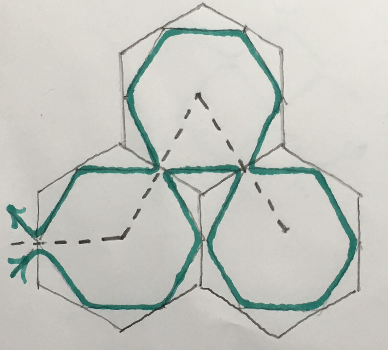 Weave Anything: A-trail (working order) in synthetic hexagonal weaving