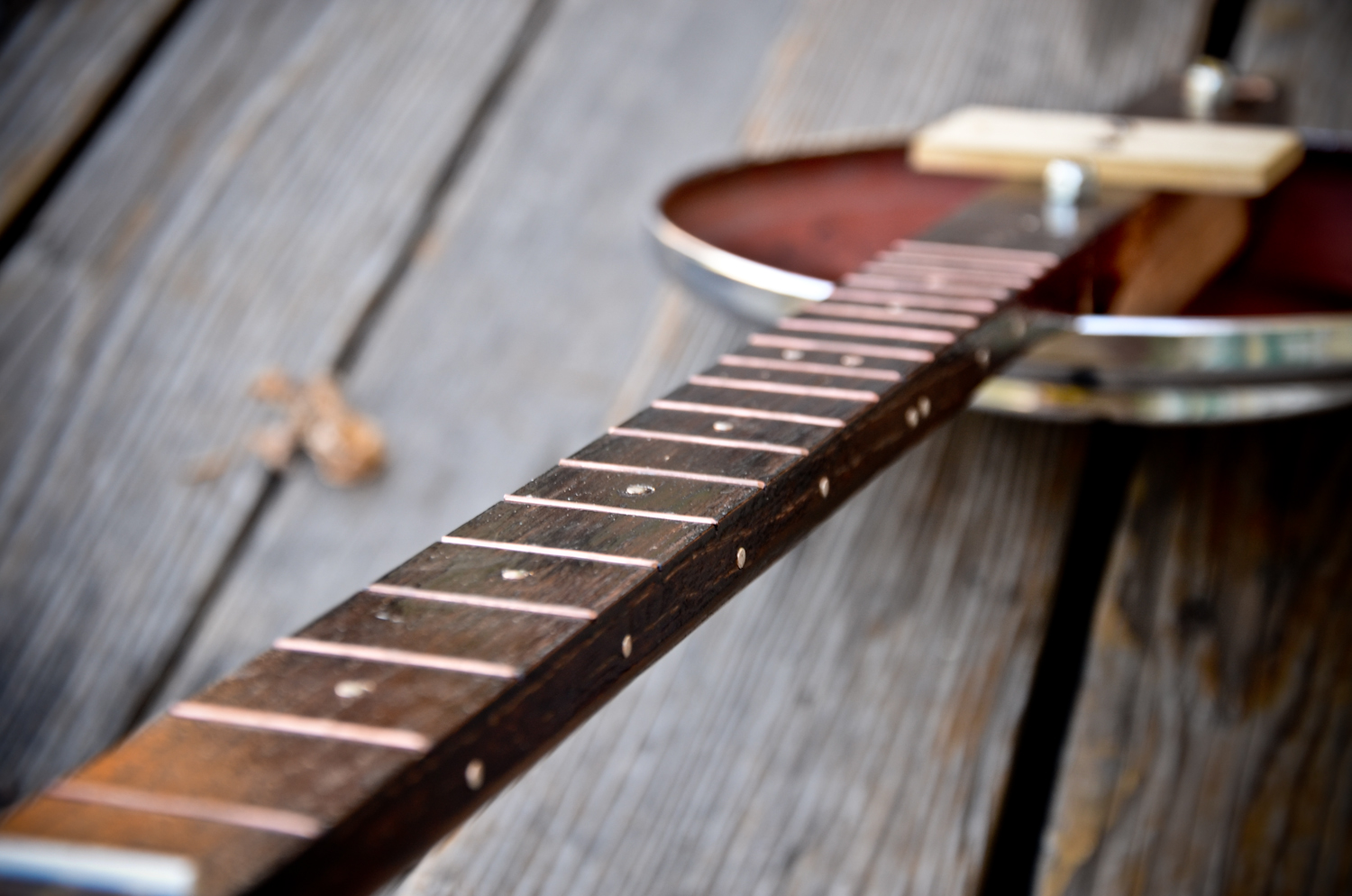 J Rubenstein Photography: 4 string hubcap slide guitar