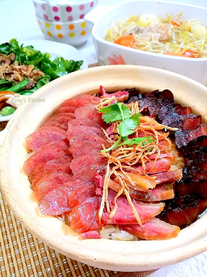 Peng's Kitchen: Chinese Preserved Meat Rice 腊味饭