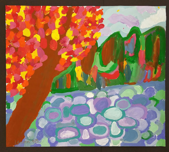Paintbrush Rocket: 5th Grade - Abstract Landscapes inspired by artist ...