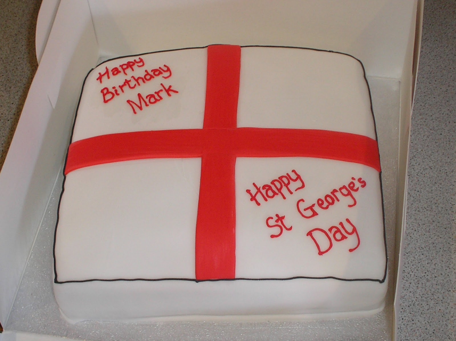 Nicky's Cakes: St George's Day Cake