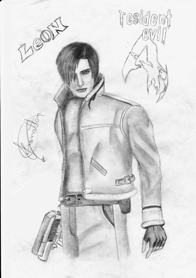 Desenhos de um Amador: León-Resident Evil 4
