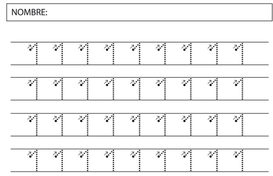 MI CLASE DE INFANTIL: SEGUIMOS CON EL 1