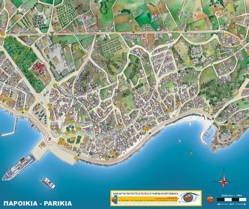 απόδραση στην Ελλάδα: Χάρτες Πάρου