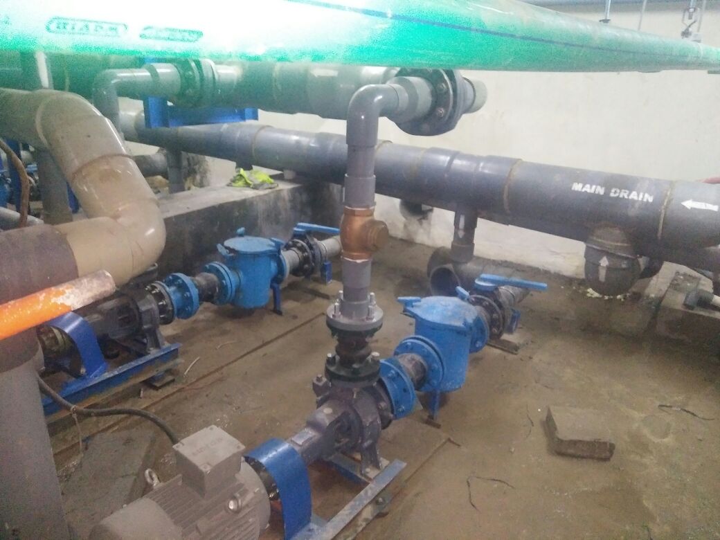 ALBIAN POOL: Instalasi Ruang Pompa Olimpik Roof Top