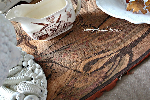 common ground : Layering Table Linens for a Thanksgiving Vignette