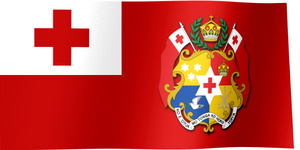 Flag of Tonga (GIF) - All Waving Flags