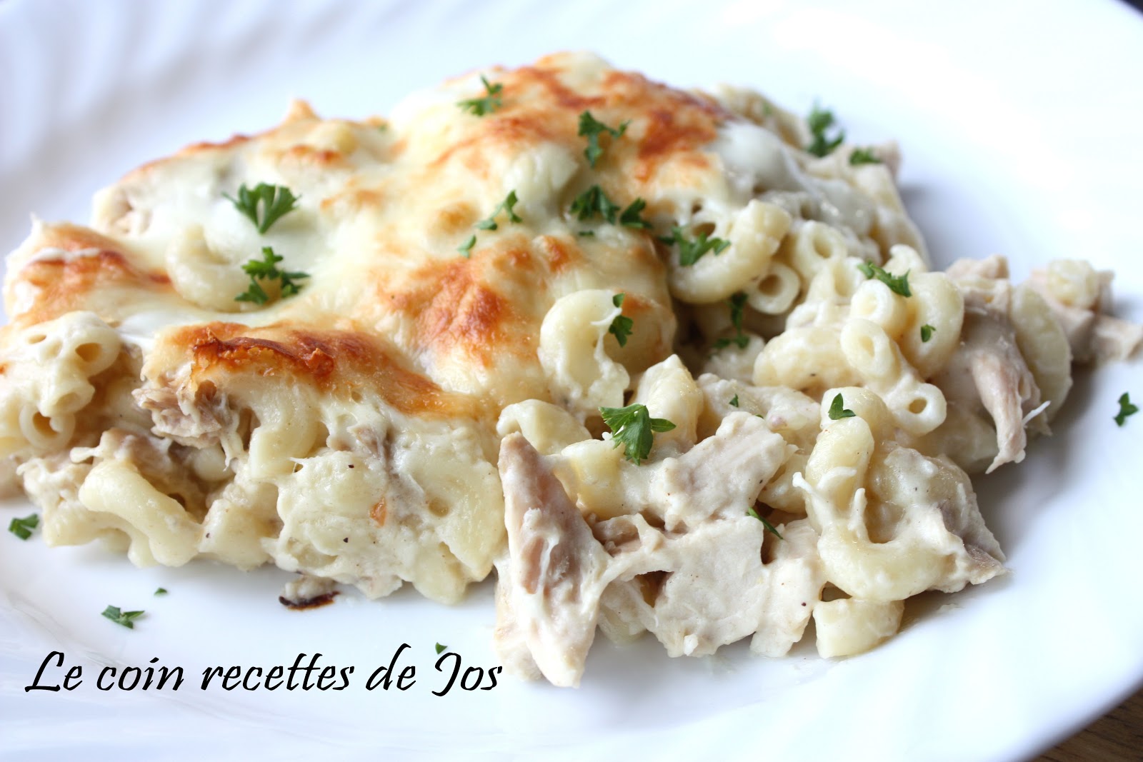 Le coin recettes de Jos: MACARONI AU POULET