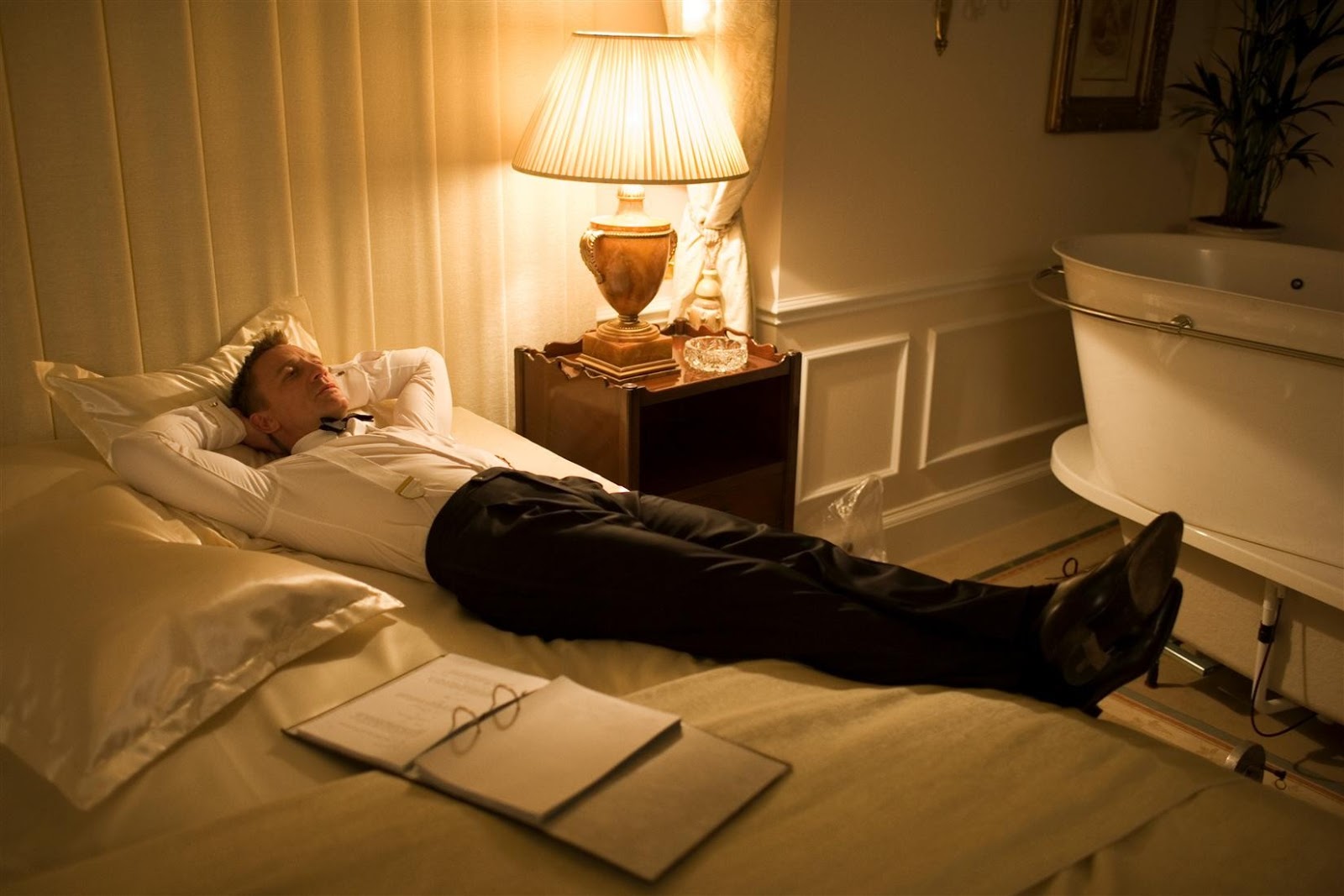 my new plaid pants: Feet Up, Daniel Craig