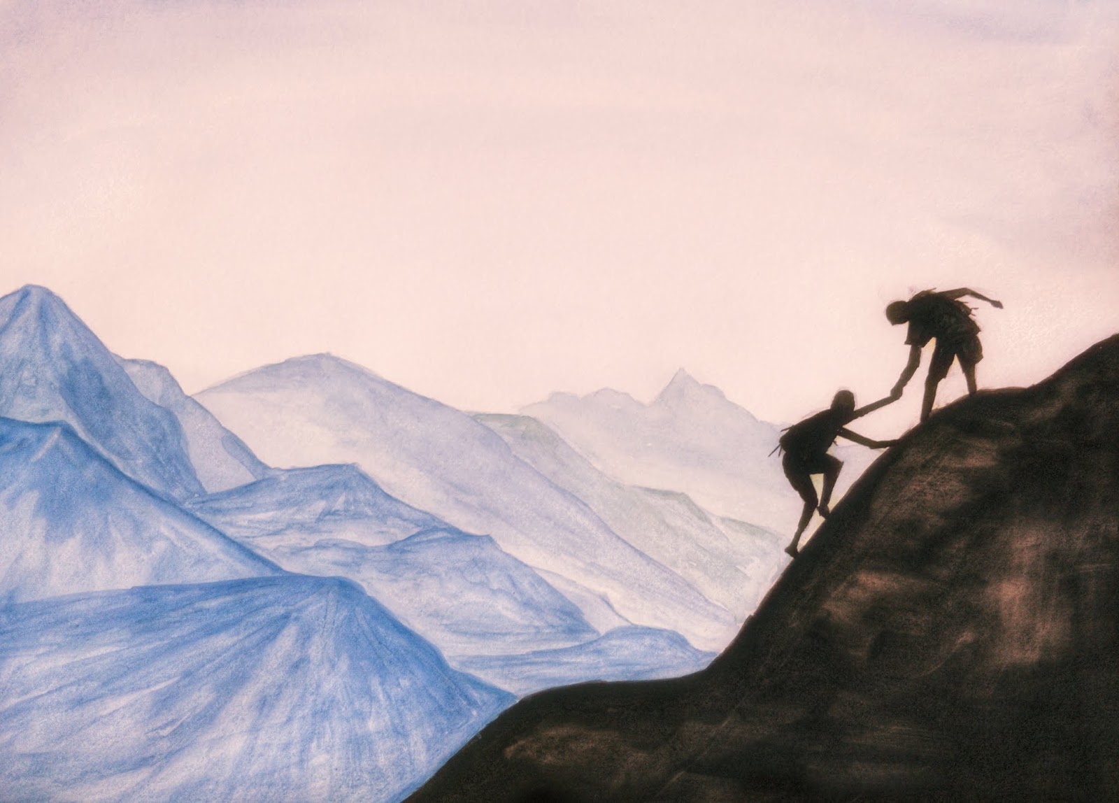 Helping Hands - Painting to depict helping