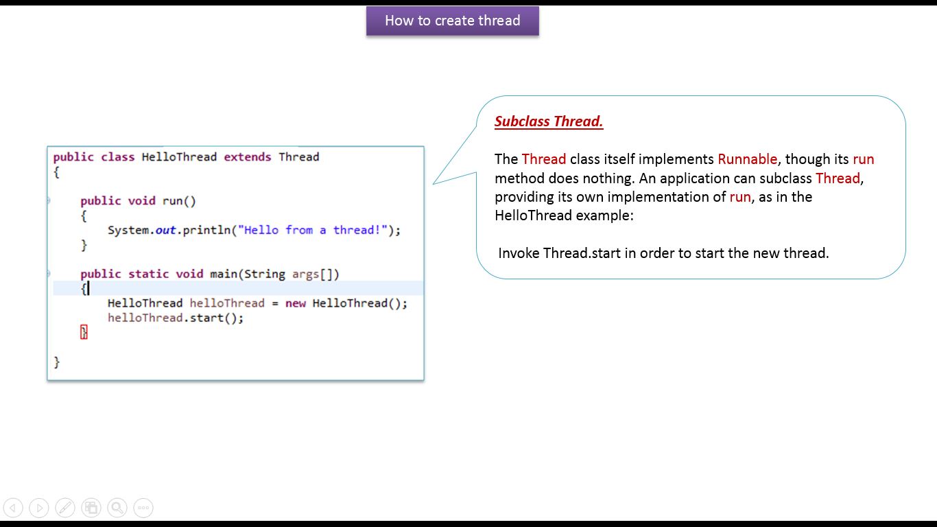Java Ee Java Tutorial Java Threads How To Create A Thread In Java Java Thread Creation
