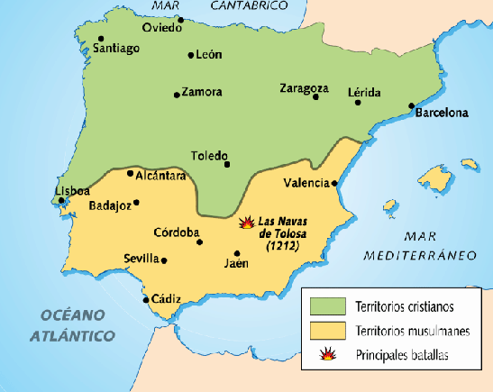 El blog de Sociales de La Merced: Evolución de la expansión de Al-Andalus