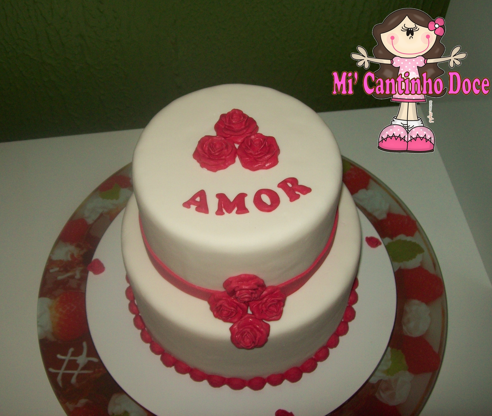 Mi' Cantinho Doce e Festas: Bolo Amor