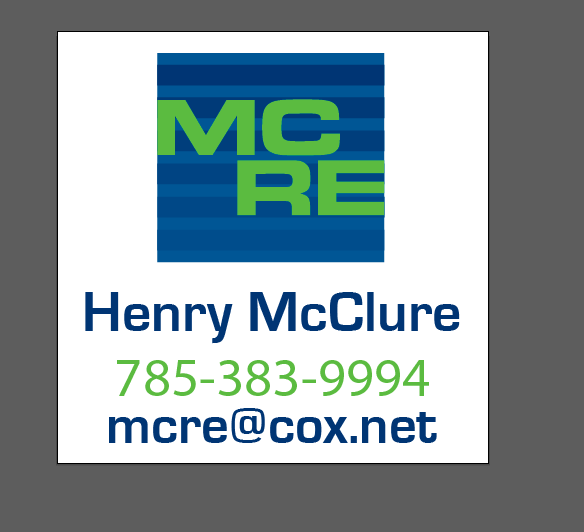 MCRE, LLC - Henry McClure: I've been leading horses to water for 43 ...