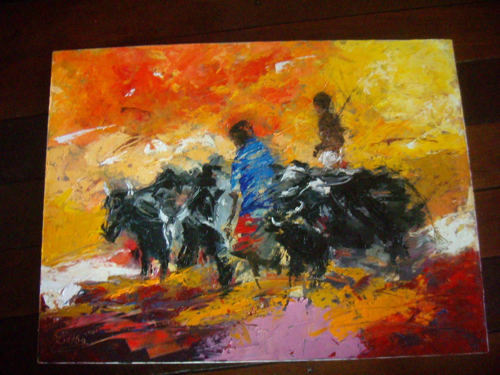 Ma peinture à l'huile -Lova Aubry: Couleurs malgaches