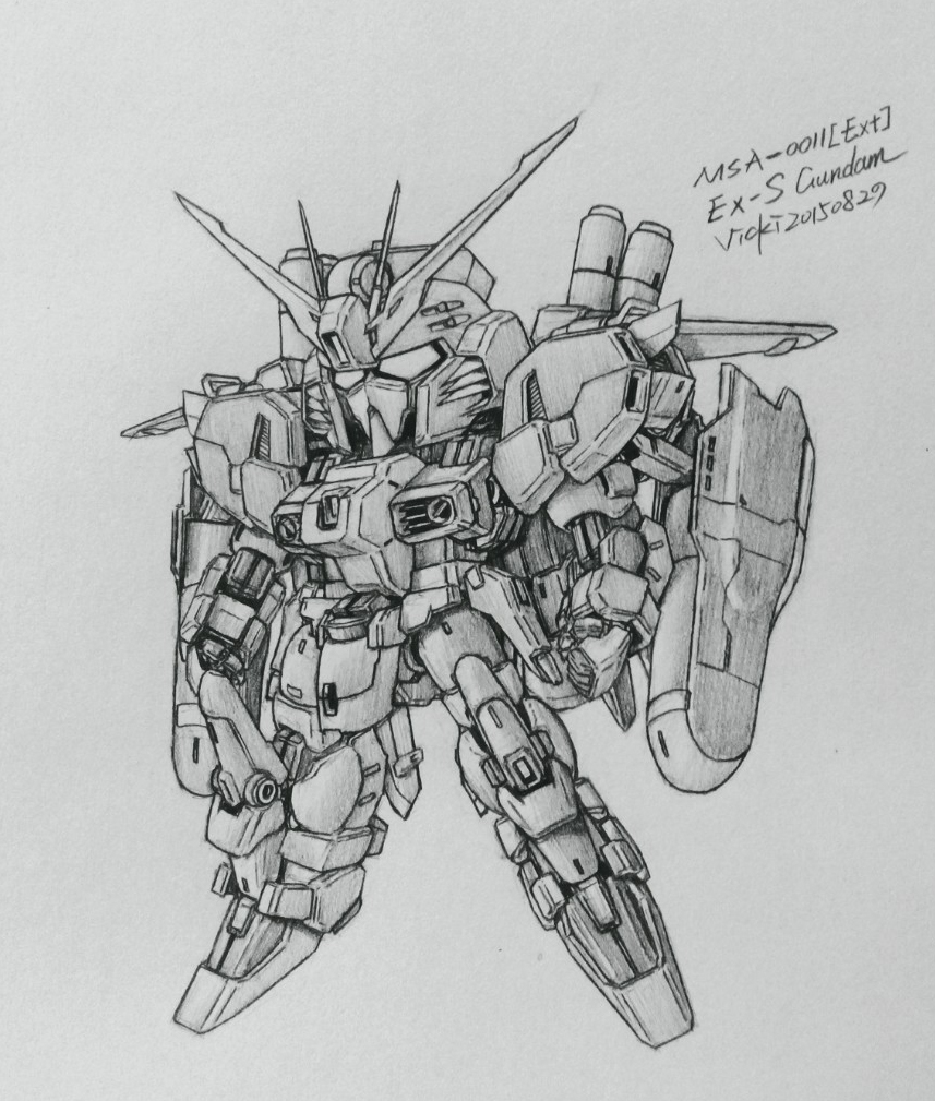GUNDAM GUY: Awesome Gundam Sketches by VickiDrawing [Updated 2/9/17]