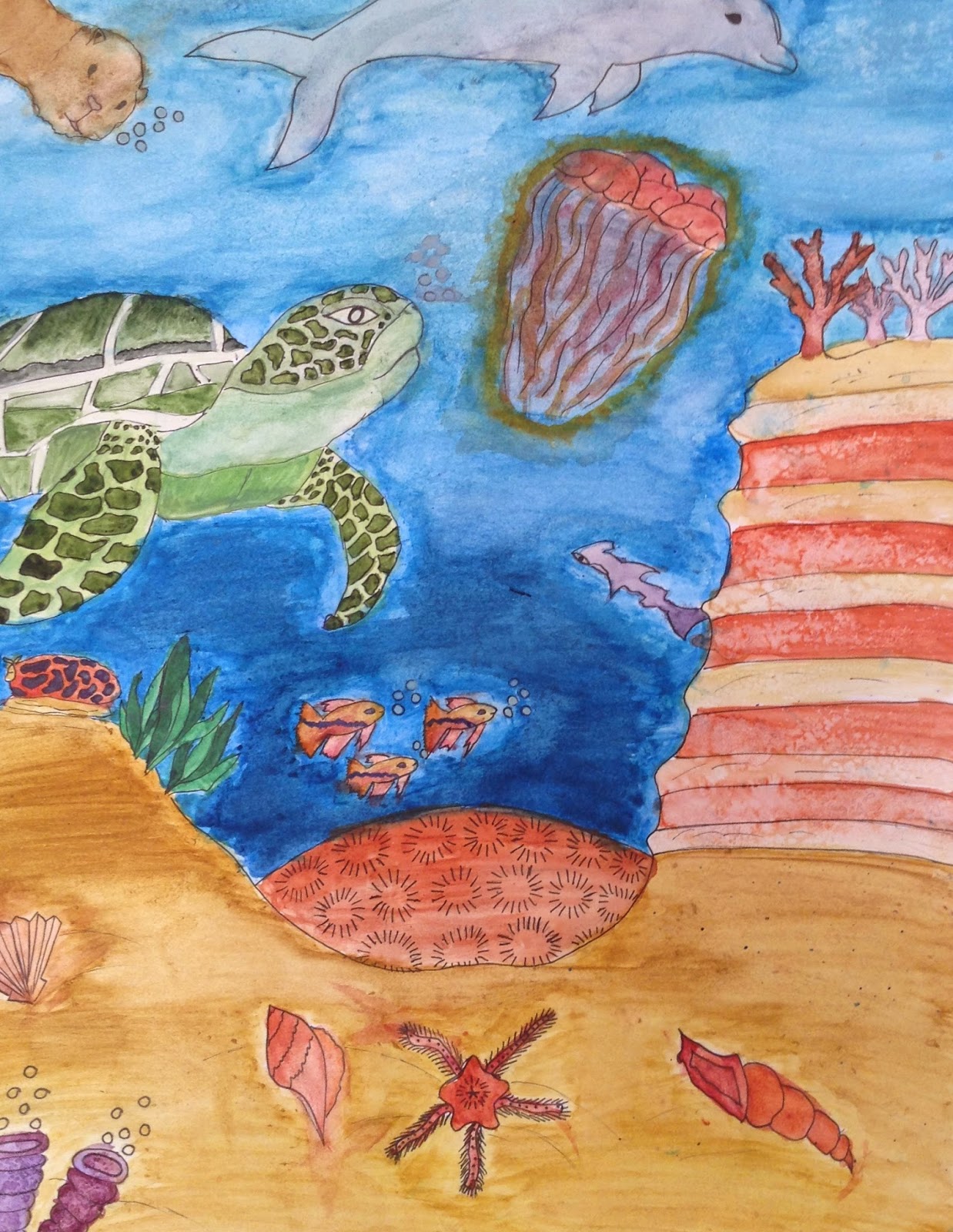 Karrer Art @ 104: 7th grade watercolor