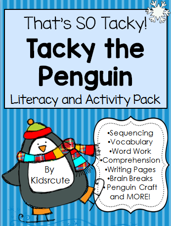Creative Lesson Cafe: Tacky the Penguin Story Activities