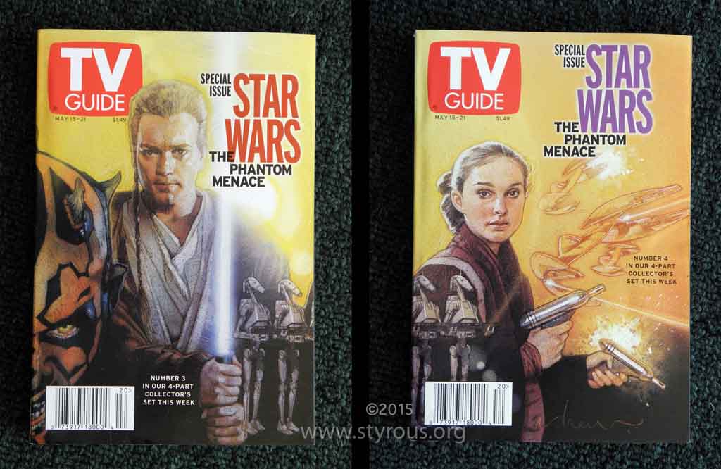 The Styrous® Viewfinder: Star Wars ~ Phantom Menace: 1999 TV Guide ...