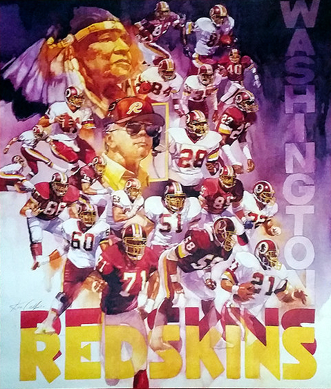 Pro Football Journal Presents: NFL Art: 1991 Washington Redskins
