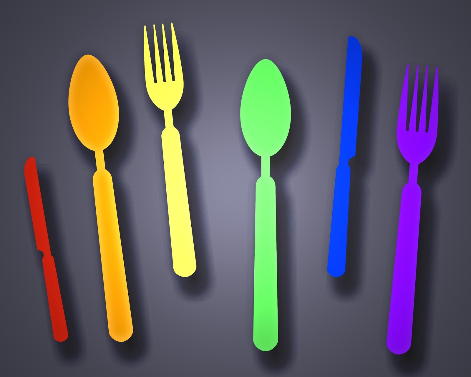 CJO Photo: Printable Kitchen Art 8x10: Colorful Utensils