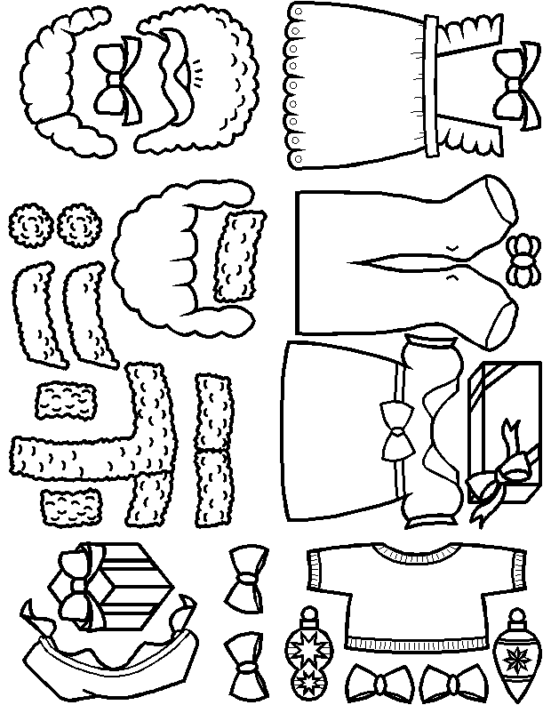 Fazendo a Nossa Festa - Colorir: Bonecos e Roupas para Colorir e Montar!