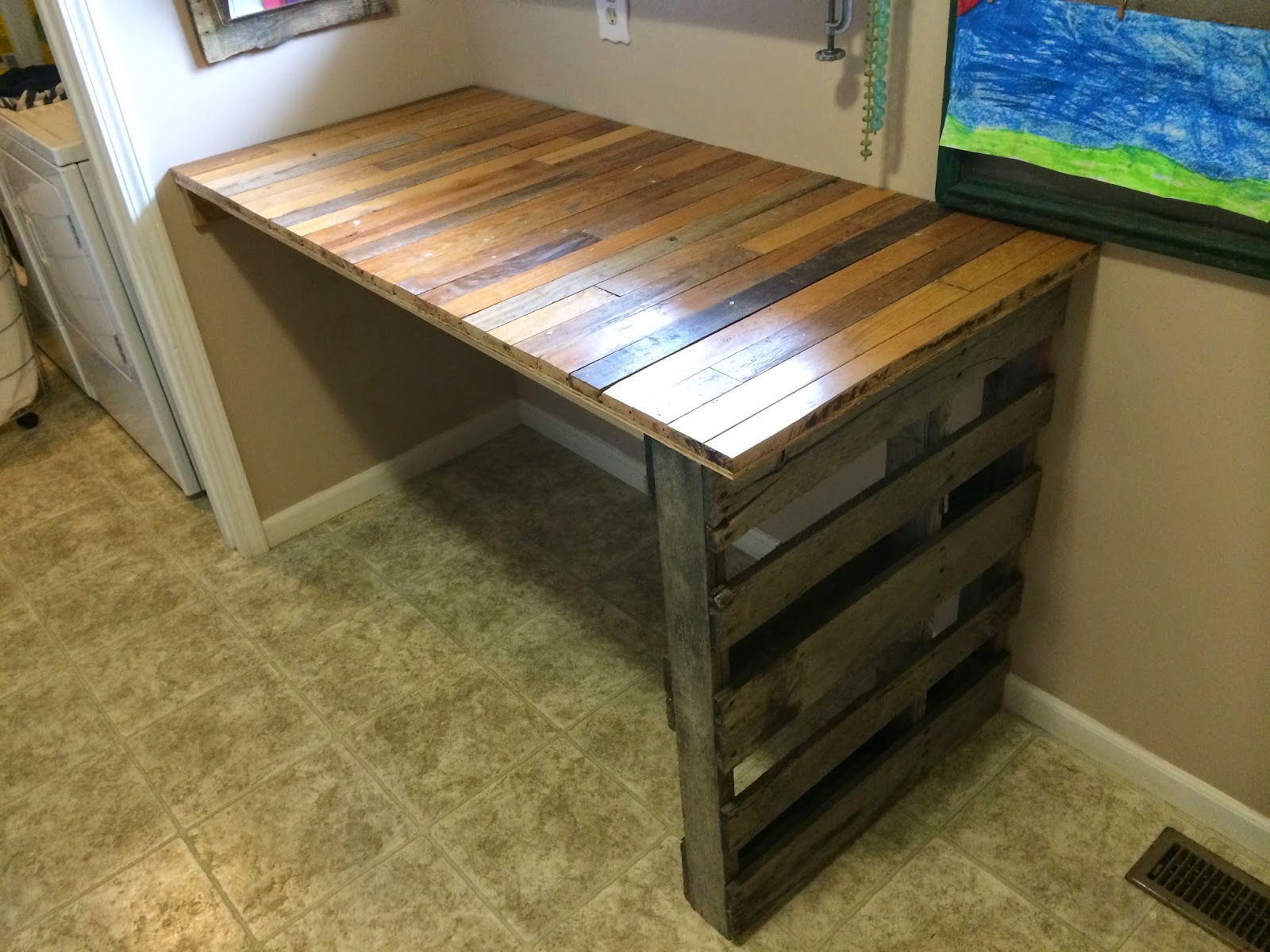 Upcycled Do It Yourself: Custom Craft Table built from Upcycled ...