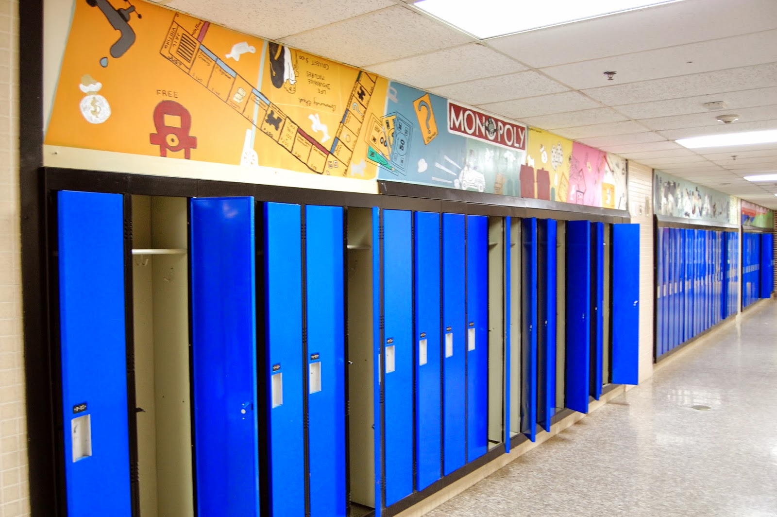 Franklin Matters: FHS Last Tour: Corridors and Student Art Work - part ...