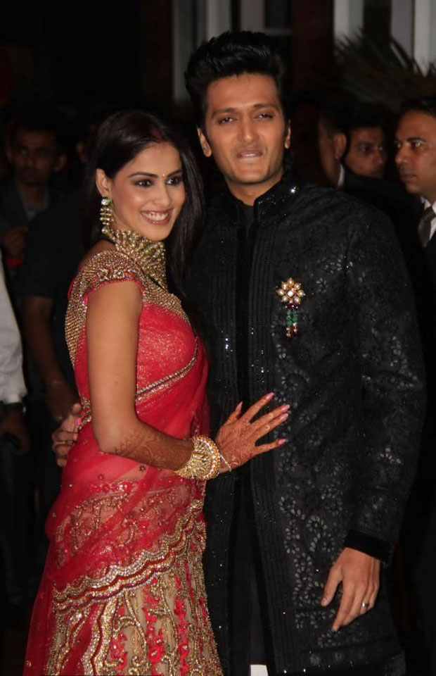 Indian Celebs: genelia and ritesh wedding reception photos