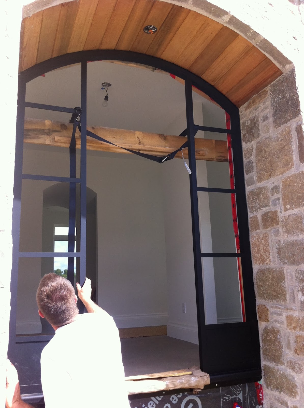 Building Walnut Farm: Belgian Style Steel Door
