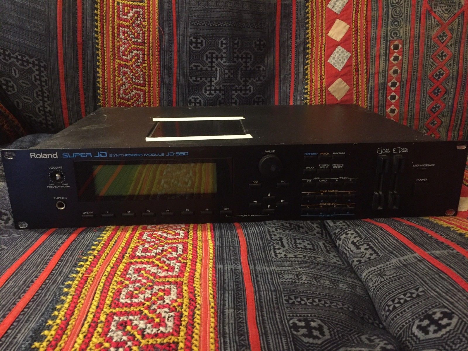 MATRIXSYNTH: Roland JD 990 Rack Synth SN ZF26175