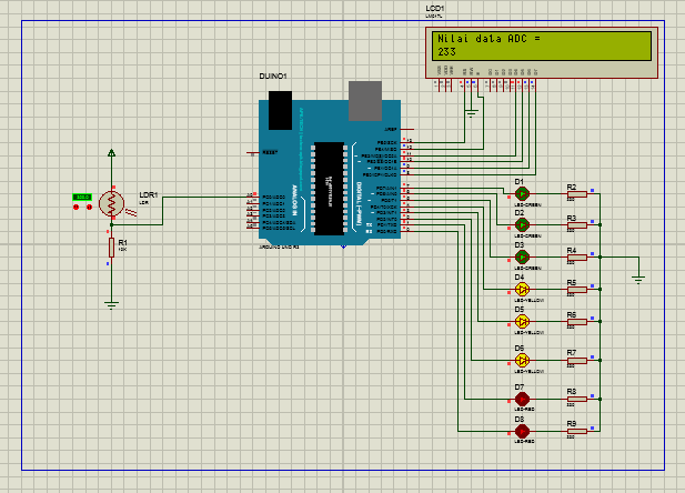 Project LED Arduino menggunakan Proteus ~ Jaringan Komputer