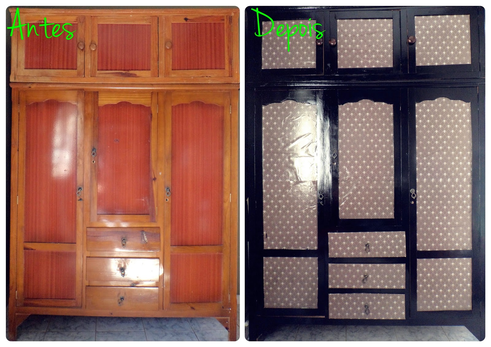 Infinitas Possibilidades - Blogger: Reformando o Guarda Roupa de novo