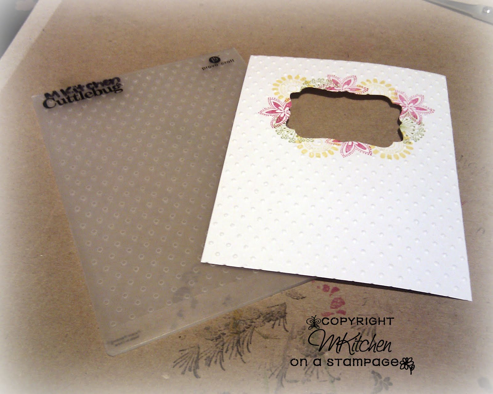 Technique Time Tuesday: Stamped Punch Window--First Ever Challenge!